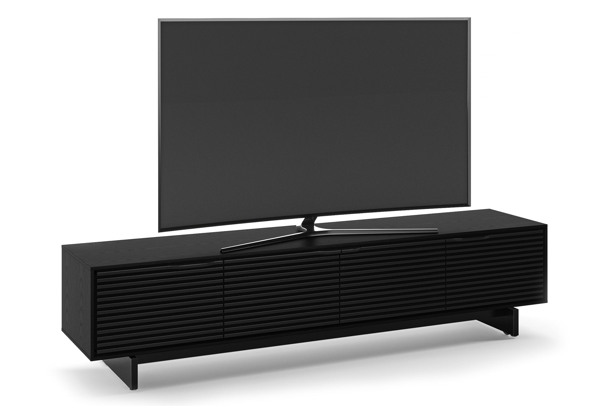 Align is a low media cabinet with a modern twist and ample storage ...