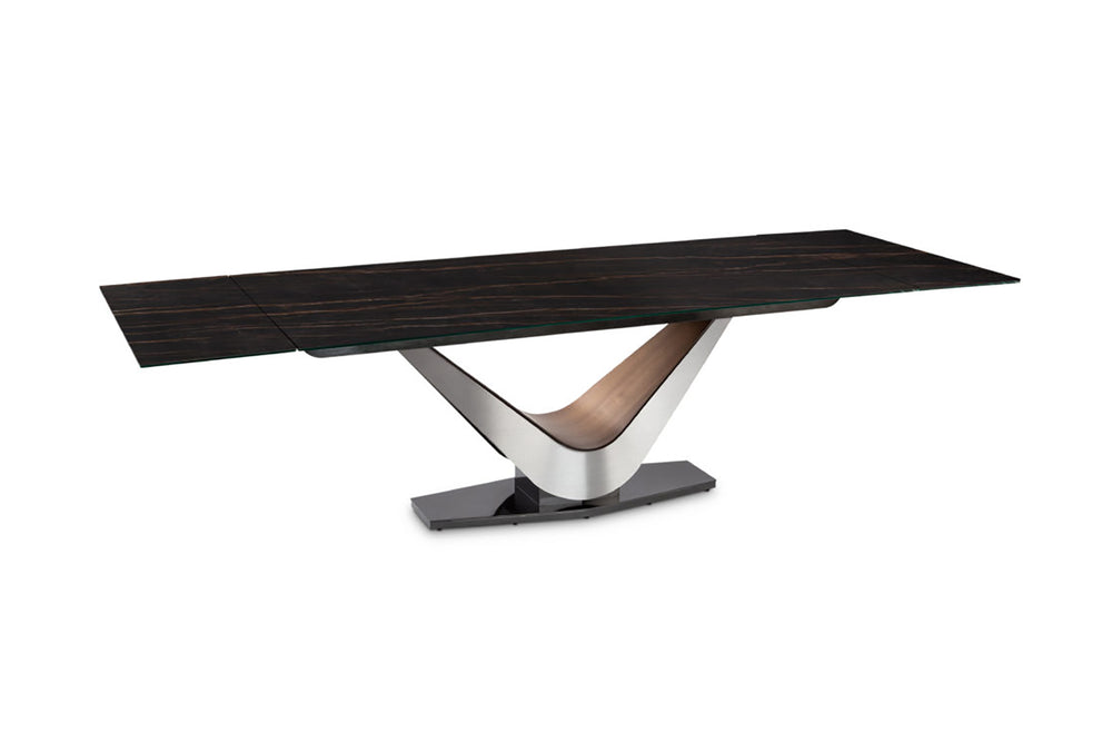 A sleek modern expandable dining table that is made to order. - Five ...