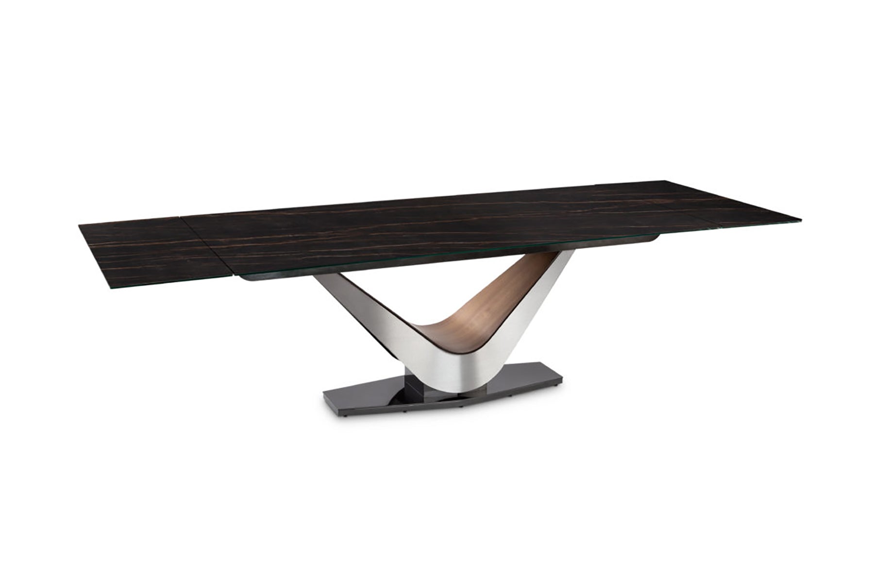 A sleek modern expandable dining table that is made to order. - Five ...
